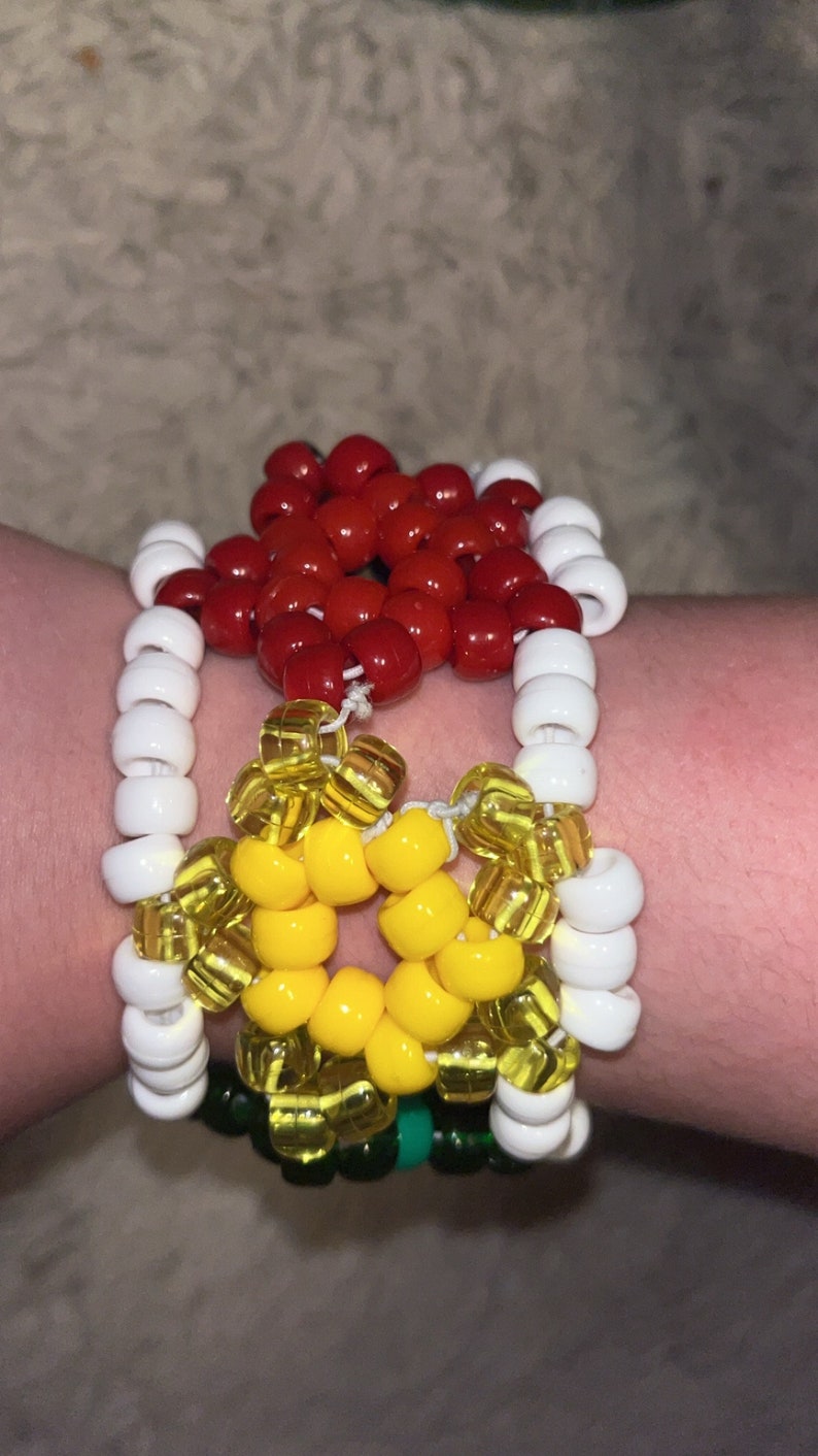 STAR Kandi CUFF (thick Bracelet) - Etsy