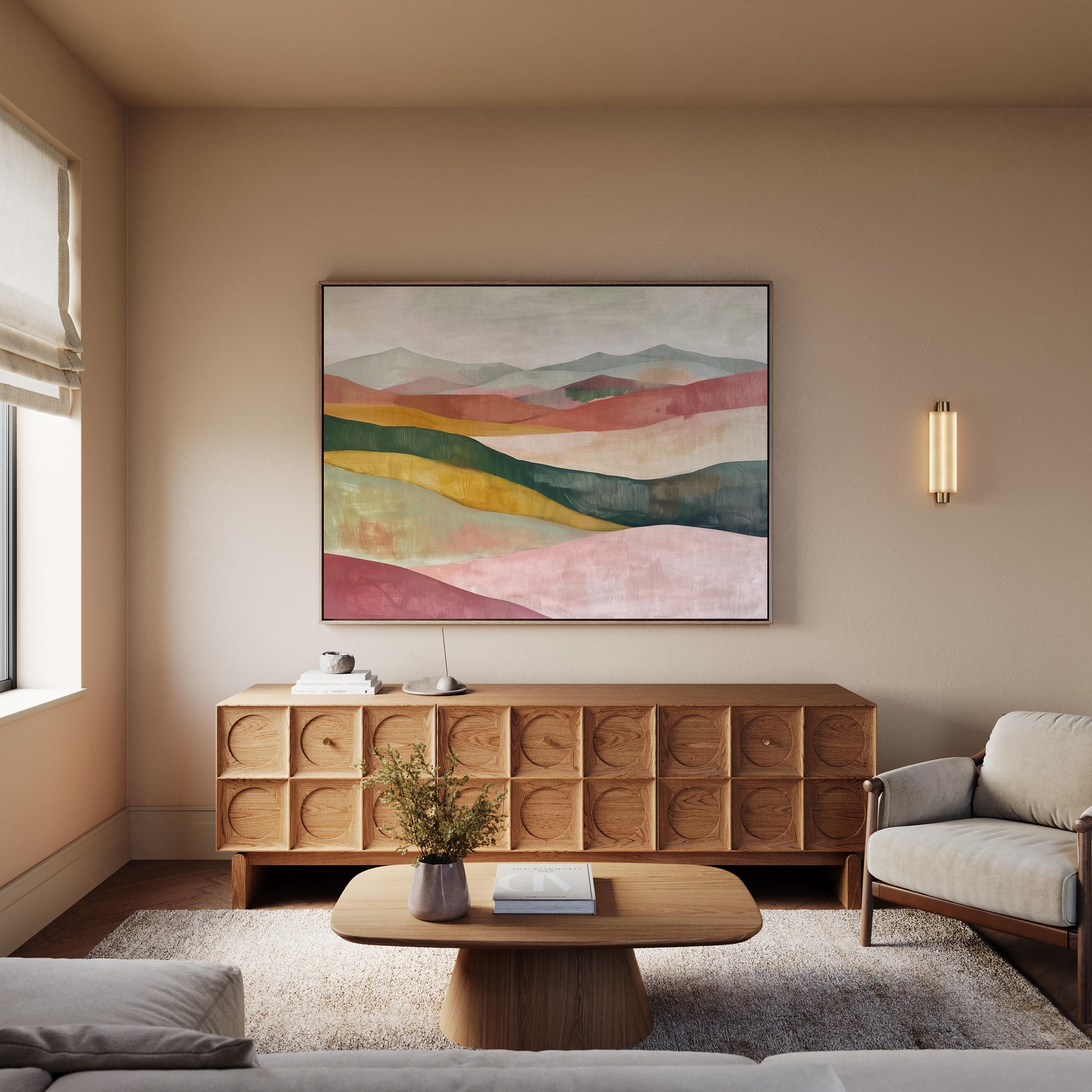 Horizontal Canvas Mockup 3X4 Float Frame Mockup for Wall Art Print ...