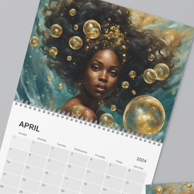 Handmade Mermaid Wall Calendar 2024 - Etsy