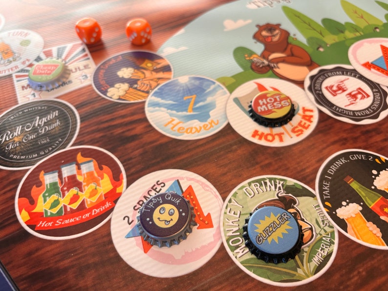Tipsy Trails Drinking Game, Party Board Game, Party Game for Adults ...