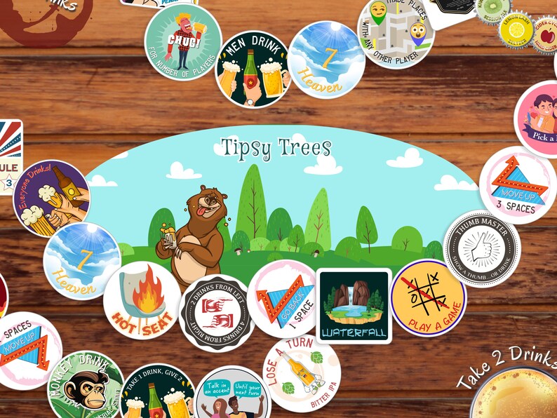 Tipsy Trails Drinking Game, Party Board Game, Party Game for Adults ...