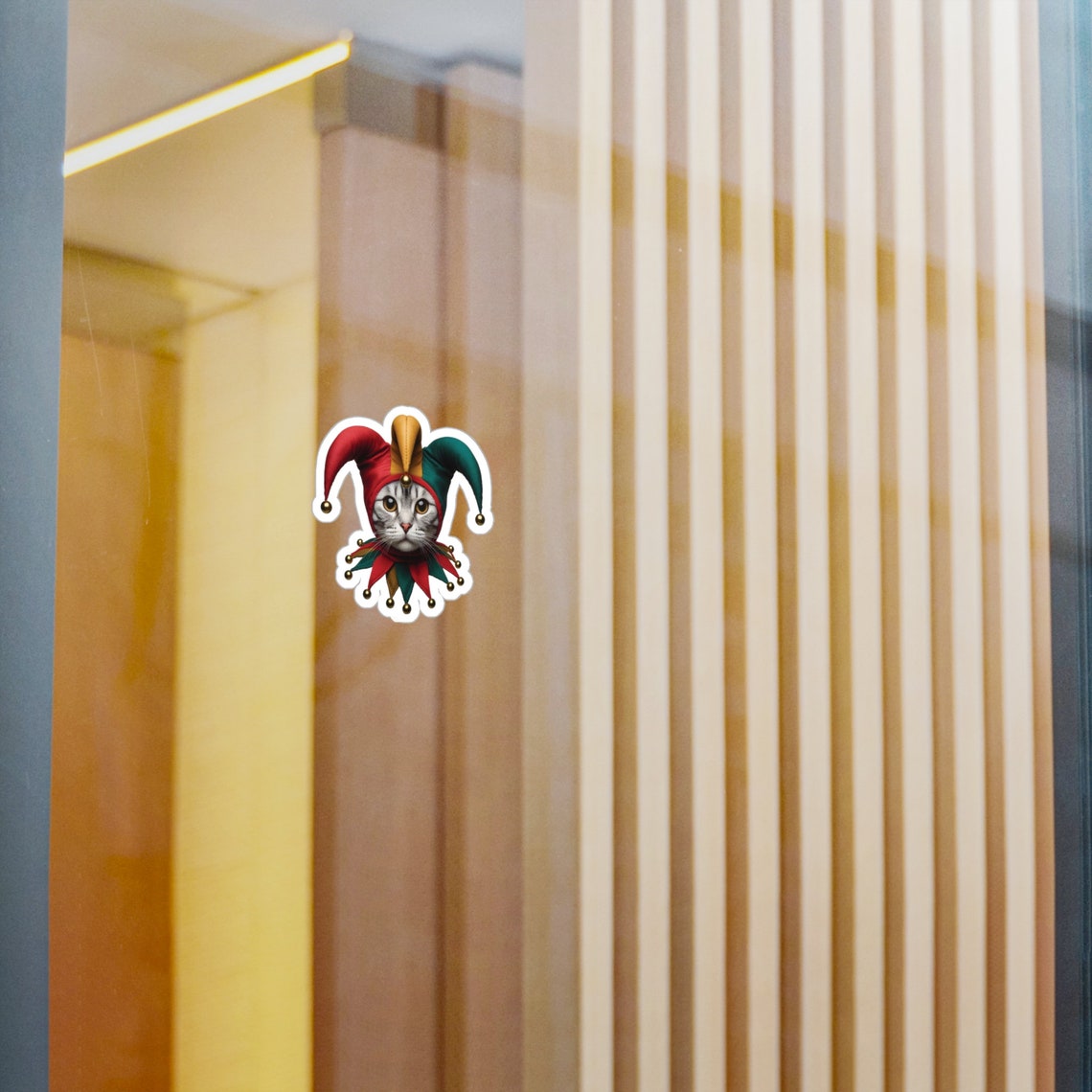 Jester Cat Vinyl Decal - Etsy