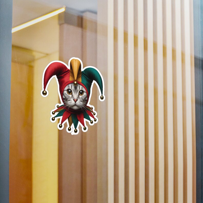 Jester Cat Vinyl Decal - Etsy