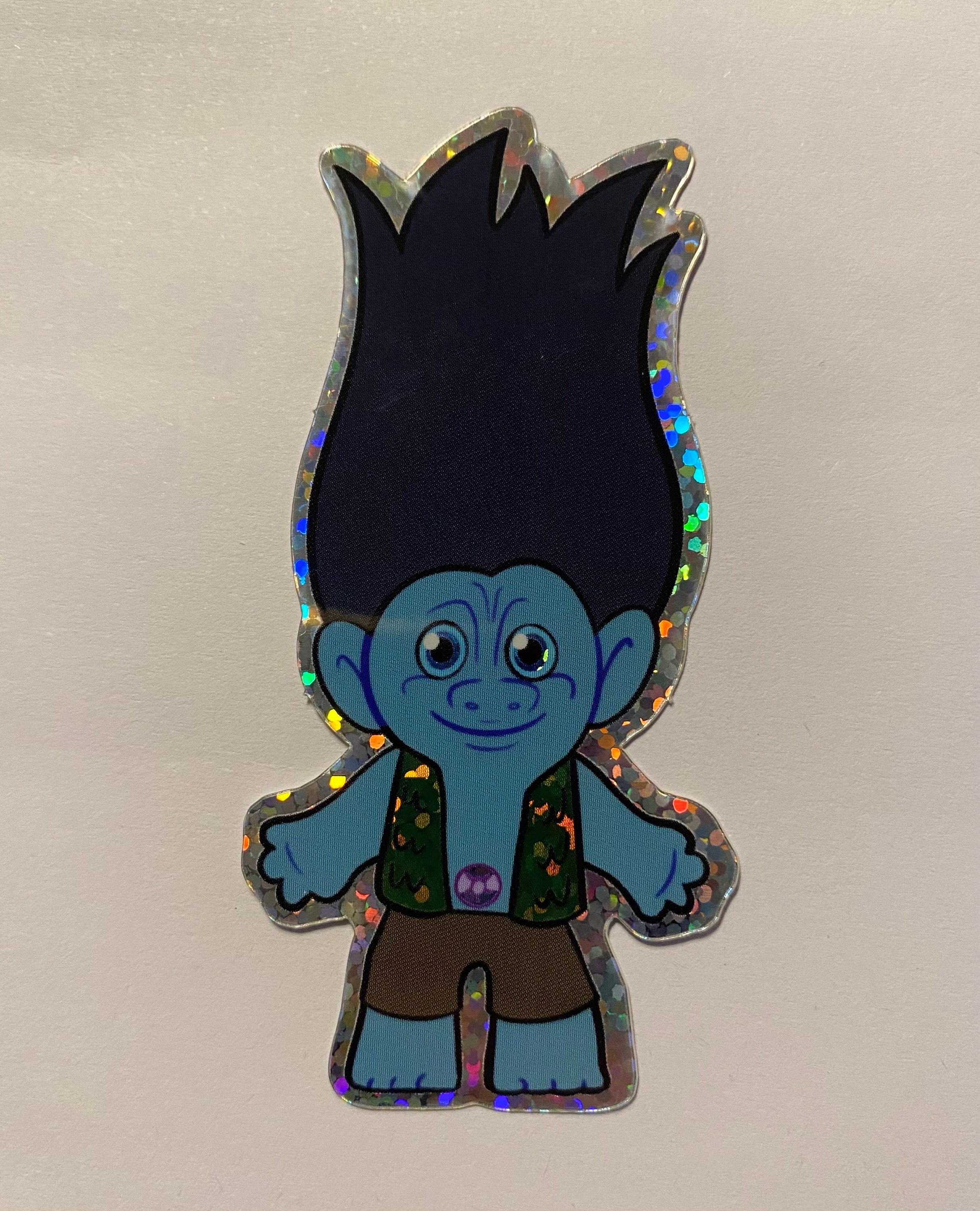 Good Luck Troll Glitter Sticker BRANCH&CREEK - Etsy