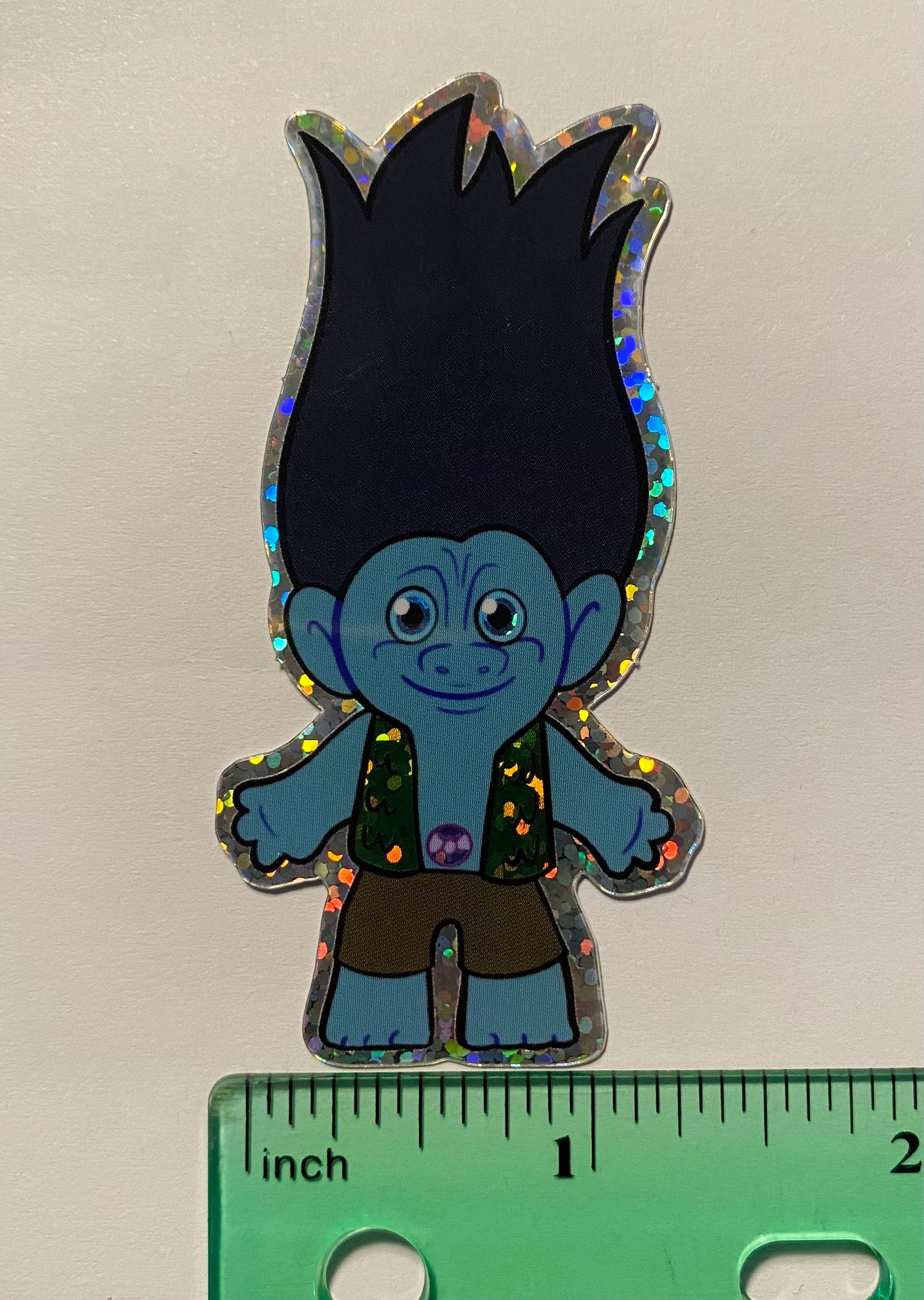 Good Luck Troll Glitter Sticker BRANCH&CREEK - Etsy