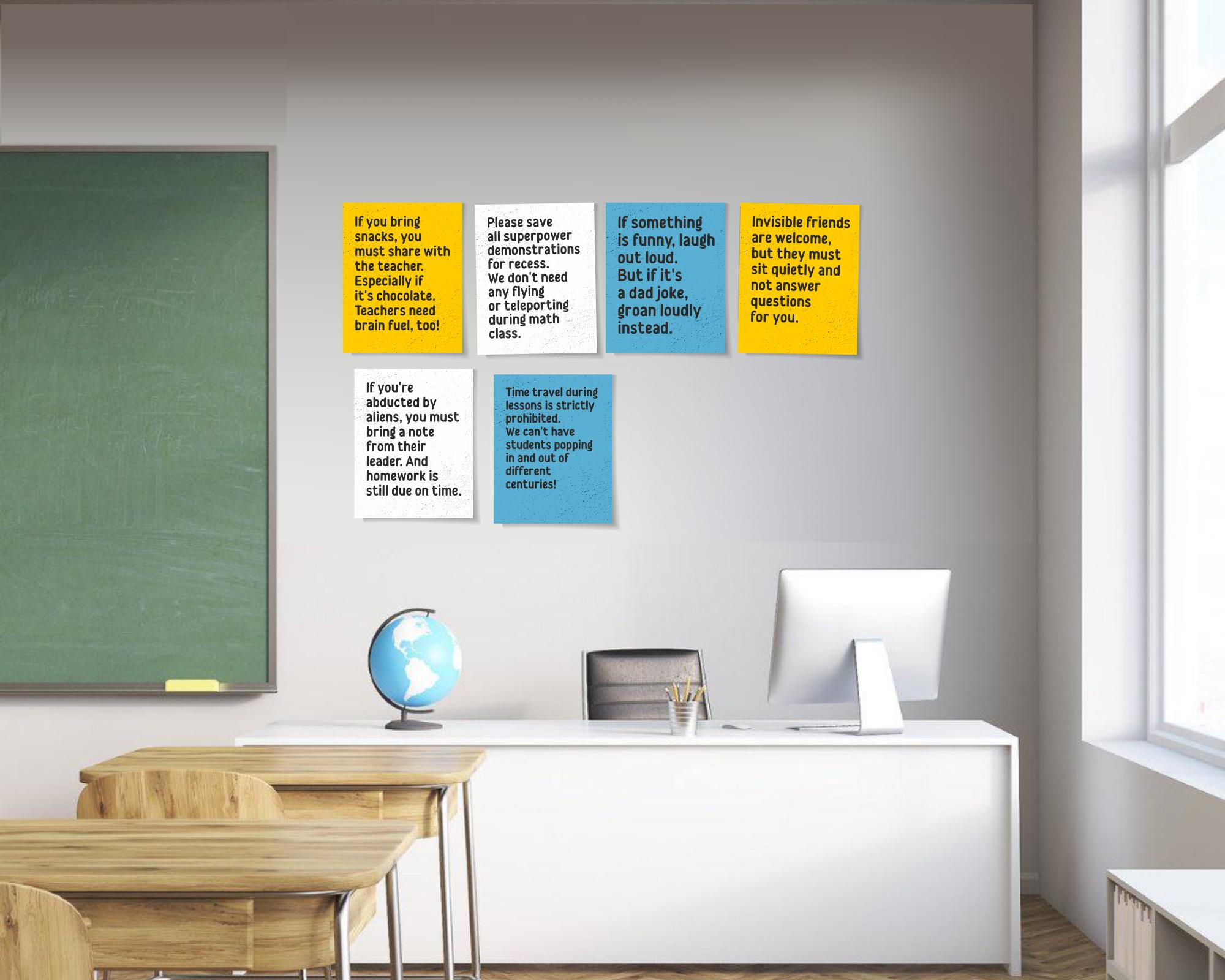 12 Funny Classroom Rules for Middle High School Classroom Decor ...