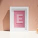 E Letter Poster E Poster Inital Wall Decor Initial Wall Art Monogram ...