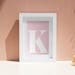 K Letter Poster K Poster Inital Wall Decor Initial Wall Art Monogram ...
