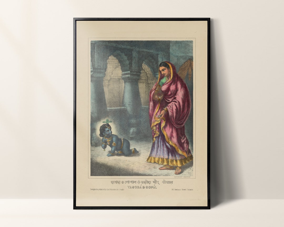 Yasoda Gopal Art, Lord Krishna Art, Pichwai Painting, Rajasthani Art ...