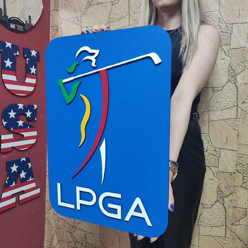 LPGA Golf Games Course, LPGA TOUR Sign Art Golf Games. Golf Wall Art ...