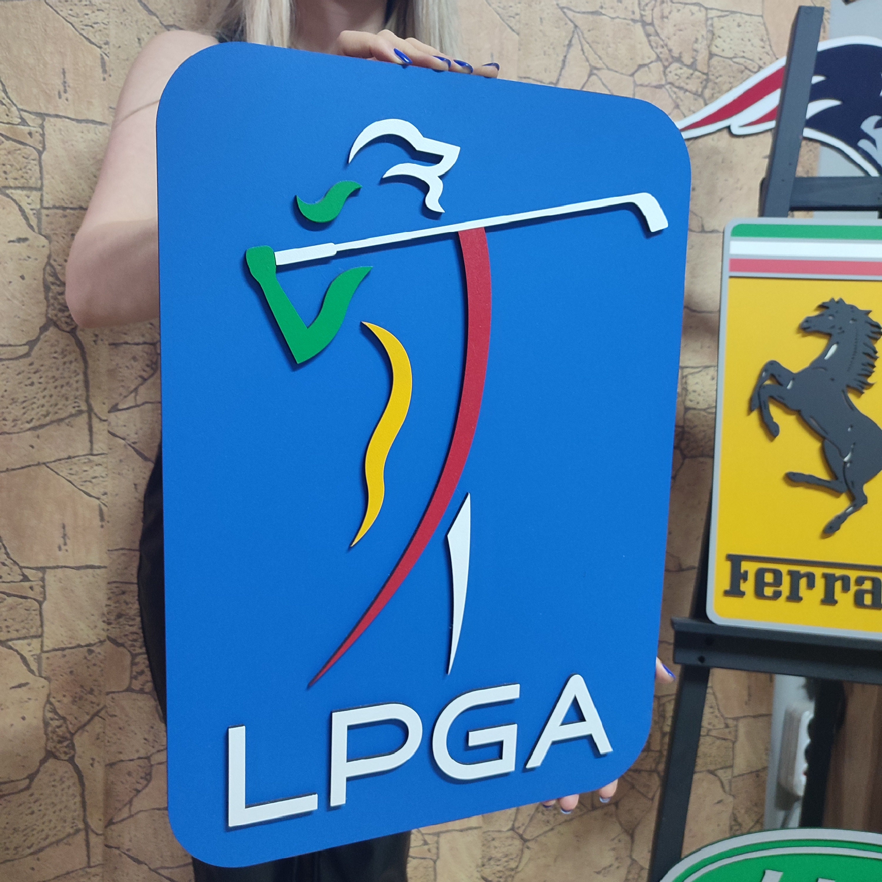LPGA Golf Games Course, LPGA TOUR Sign Art Golf Games. Golf Wall Art ...