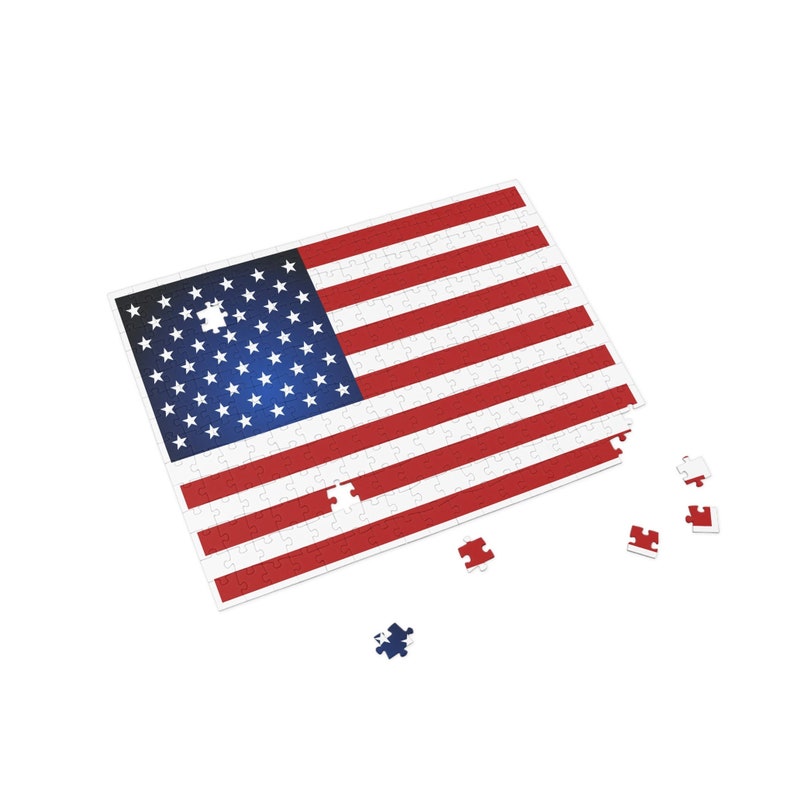 FLAG Puzzle American 96, 252, 500, 1000-piece - Etsy