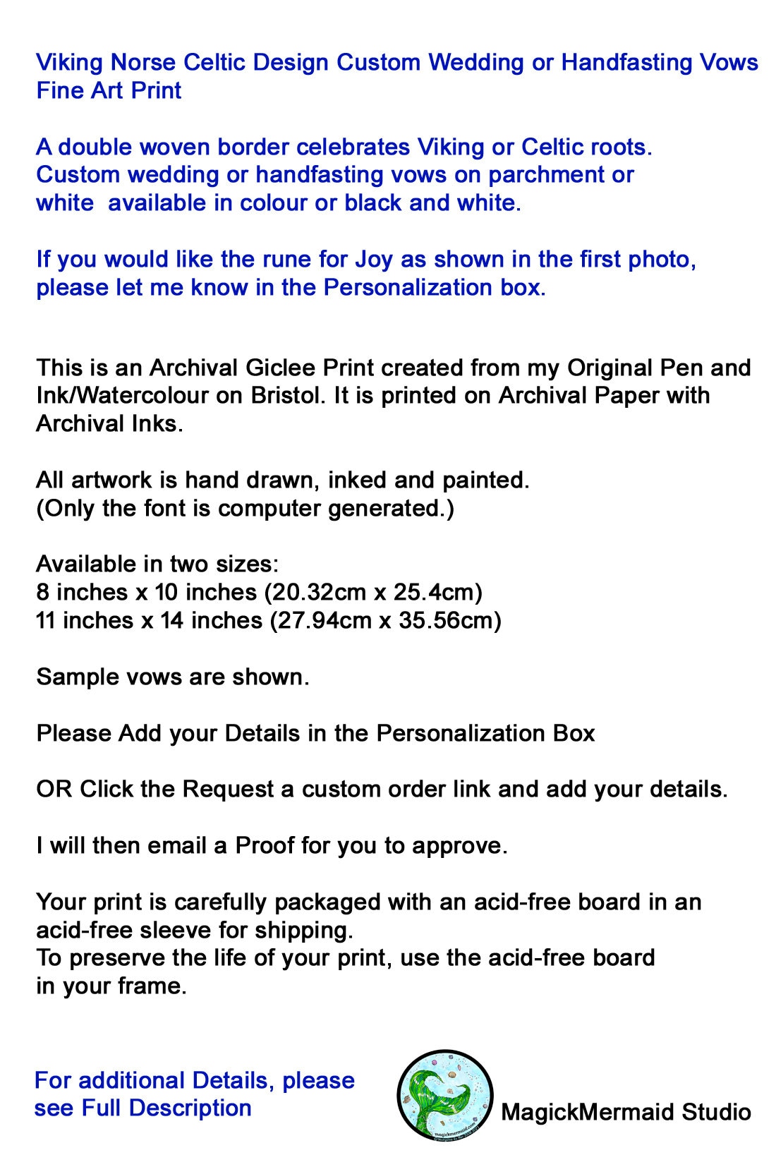 Viking Norse Celtic Custom Wedding Vows Print Pagan | Etsy Ireland