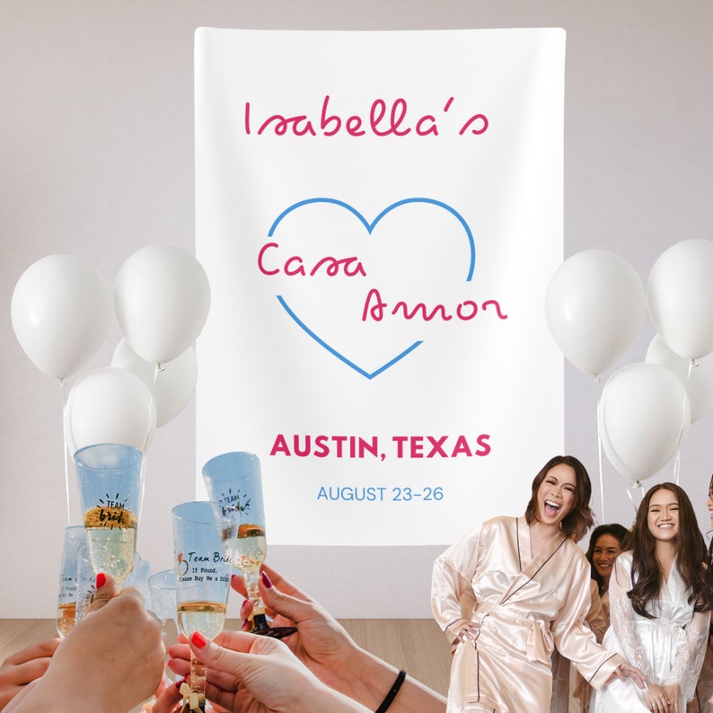 Love Island Bachelorette Sign Bachelorette Party Decor Custom Banner ...