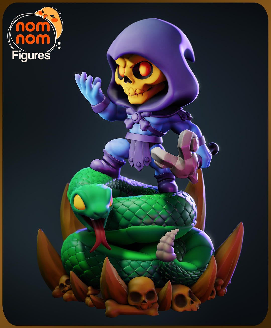 Chibi Skeletor - He-man - Chibi Version - Resin Statue - Display ...