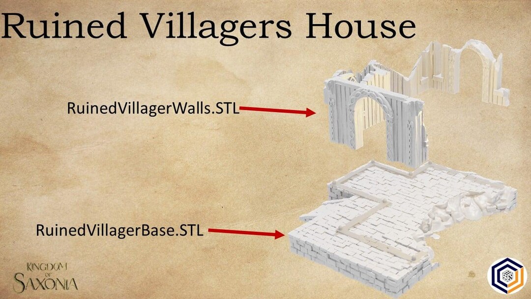Saxonia Ruined Villagers House Kingdom of Saxonia Great for Use With ...