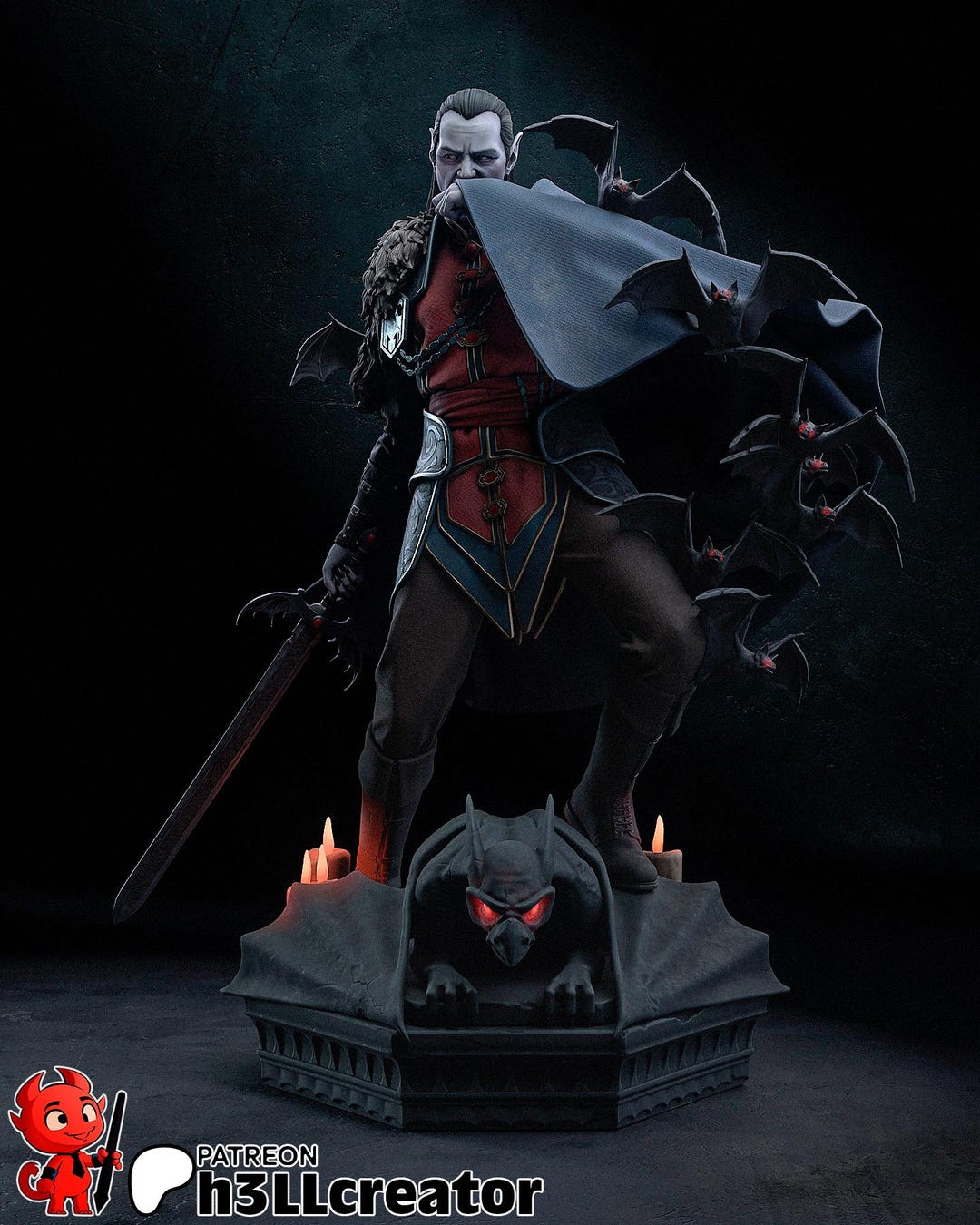 Strahd Von Zarovich - Curse of Strahd - Resin Statue - Display Figurine ...