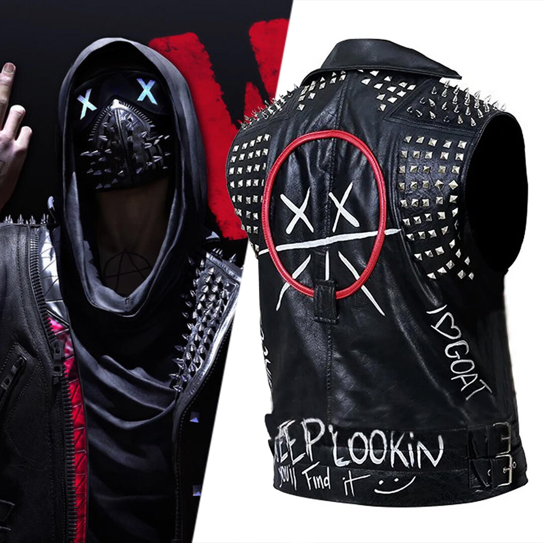 Watch Dogs Legion Wrench Vest, Handmade Leather Vest, Ideal Gift for ...