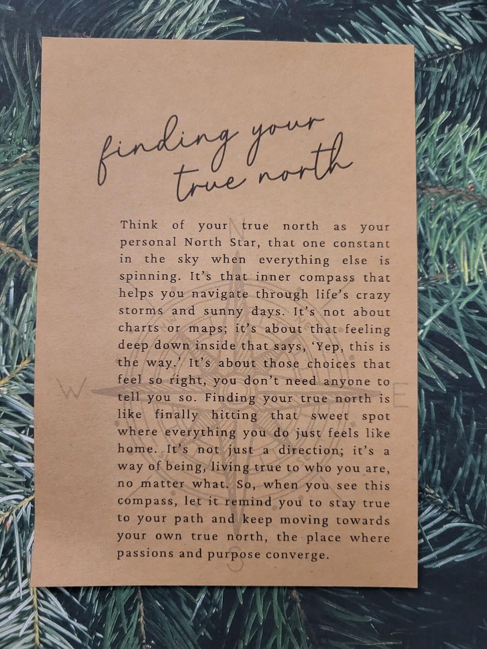 Compass Story Ornament - Finding Your True North Inspirational Gift - Etsy