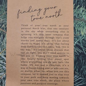 Compass Story Ornament - Finding Your True North Inspirational Gift - Etsy