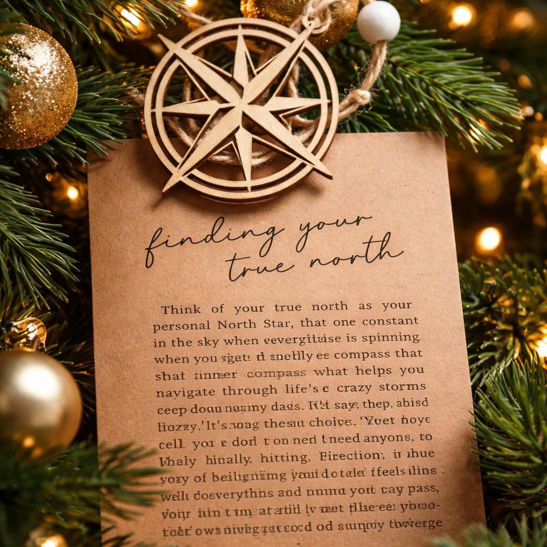 Compass Story Ornament - Finding Your True North Inspirational Gift - Etsy