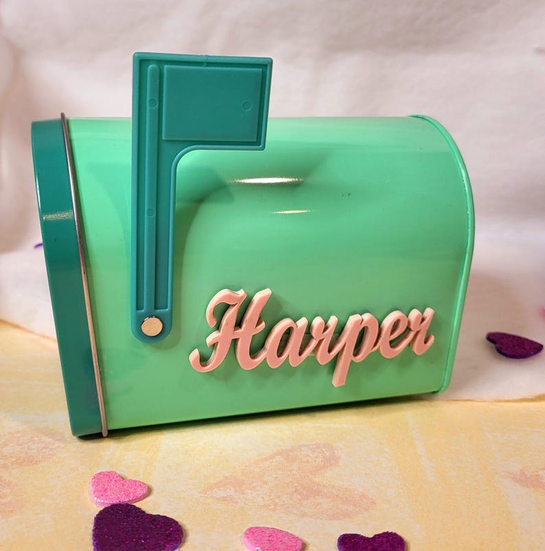 Personalized Small Valentine’s Day Mailbox – Custom Love Note Holder ...