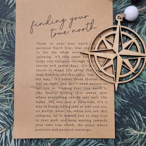 Compass Story Ornament - Finding Your True North Inspirational Gift - Etsy