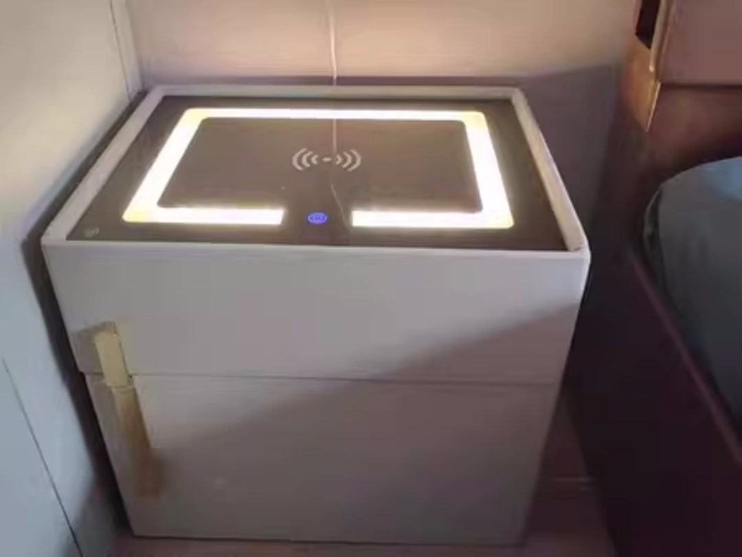 Smart Bedside Table, Safe, Integrated Cabinet, Bedroom, Household With ...