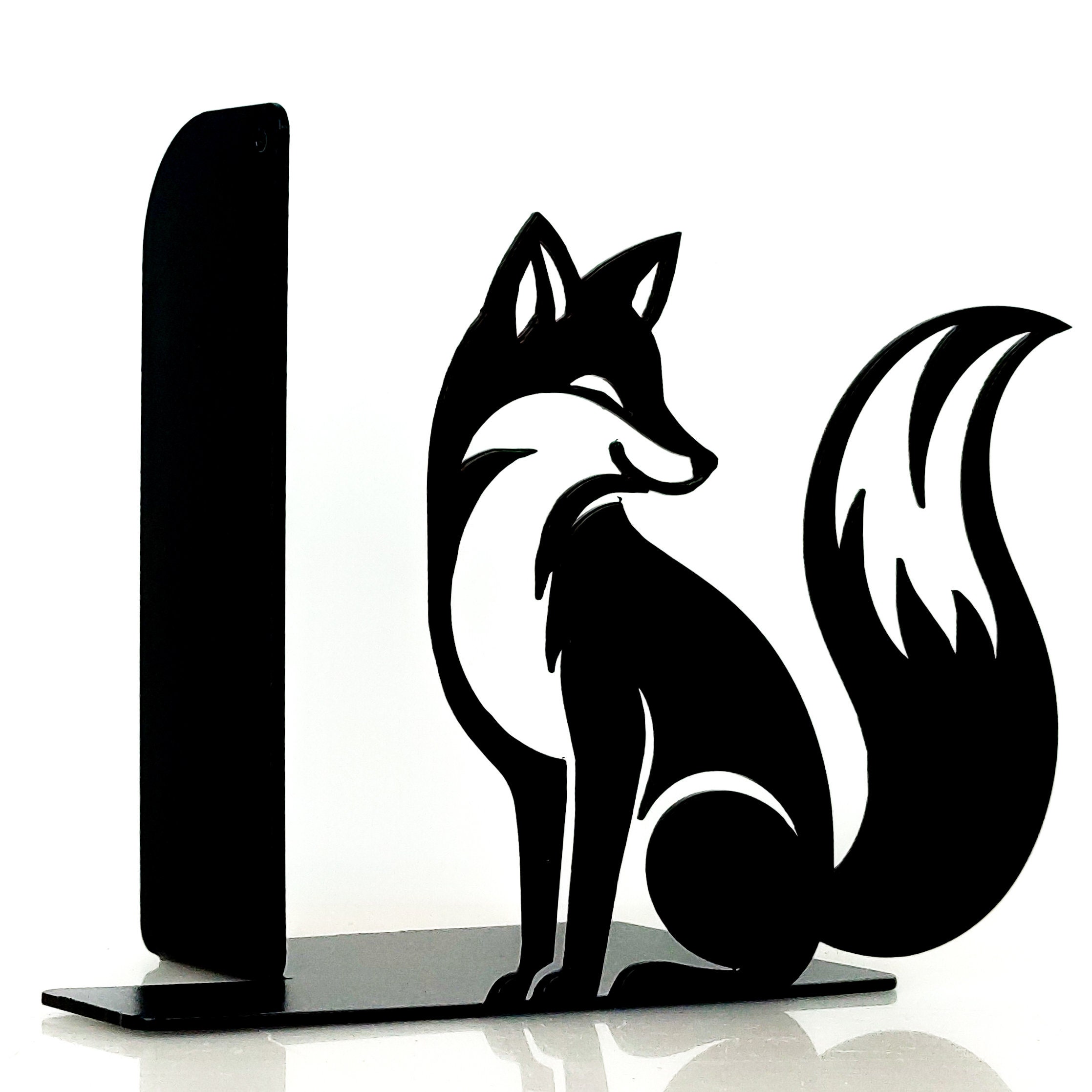 Charming Fox Metal Bookends Forest Bookshelf Decor Fox Book Stoppers ...