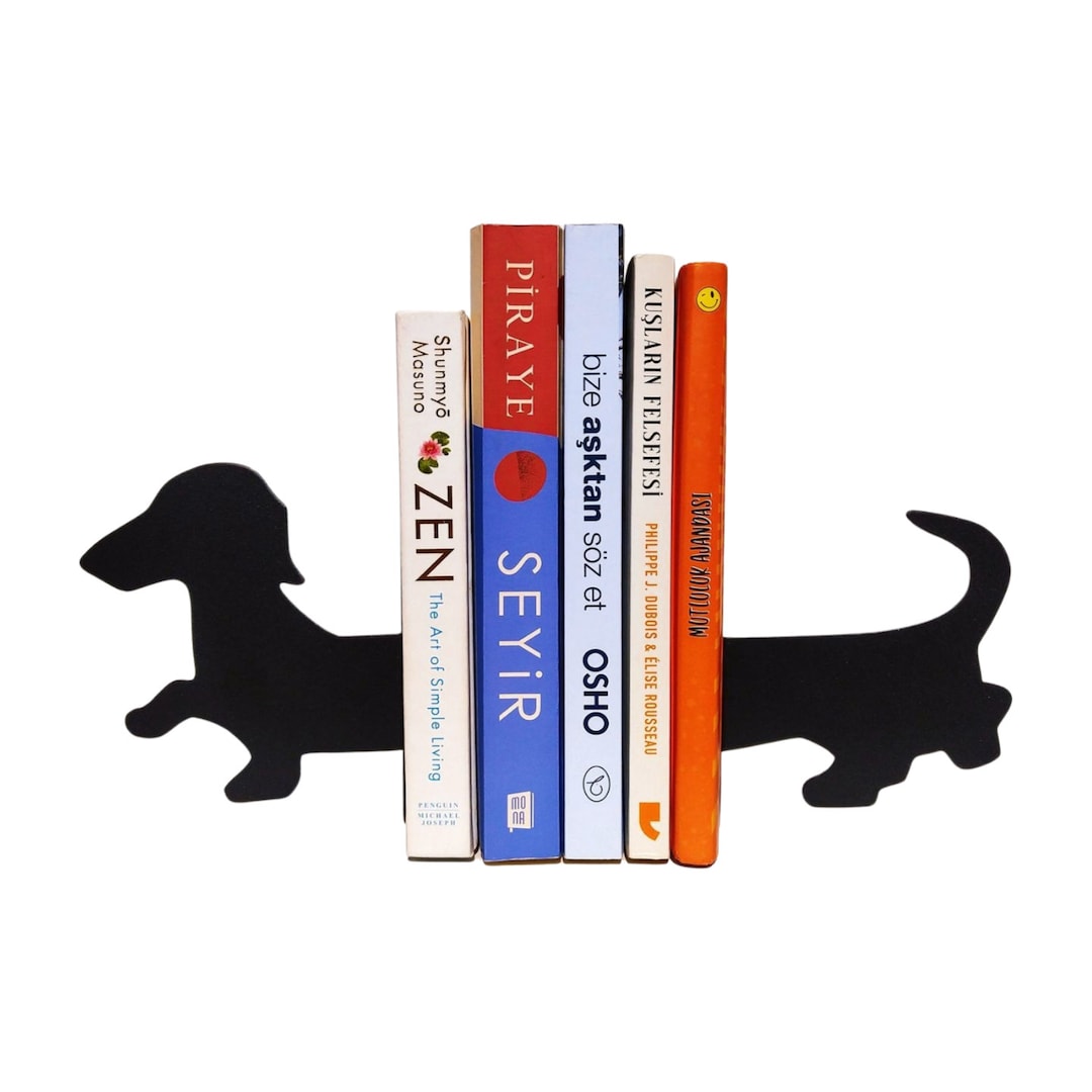 Dachshund Sausage Dog Metal Bookends Heavy-duty Design for Dog Lovers ...
