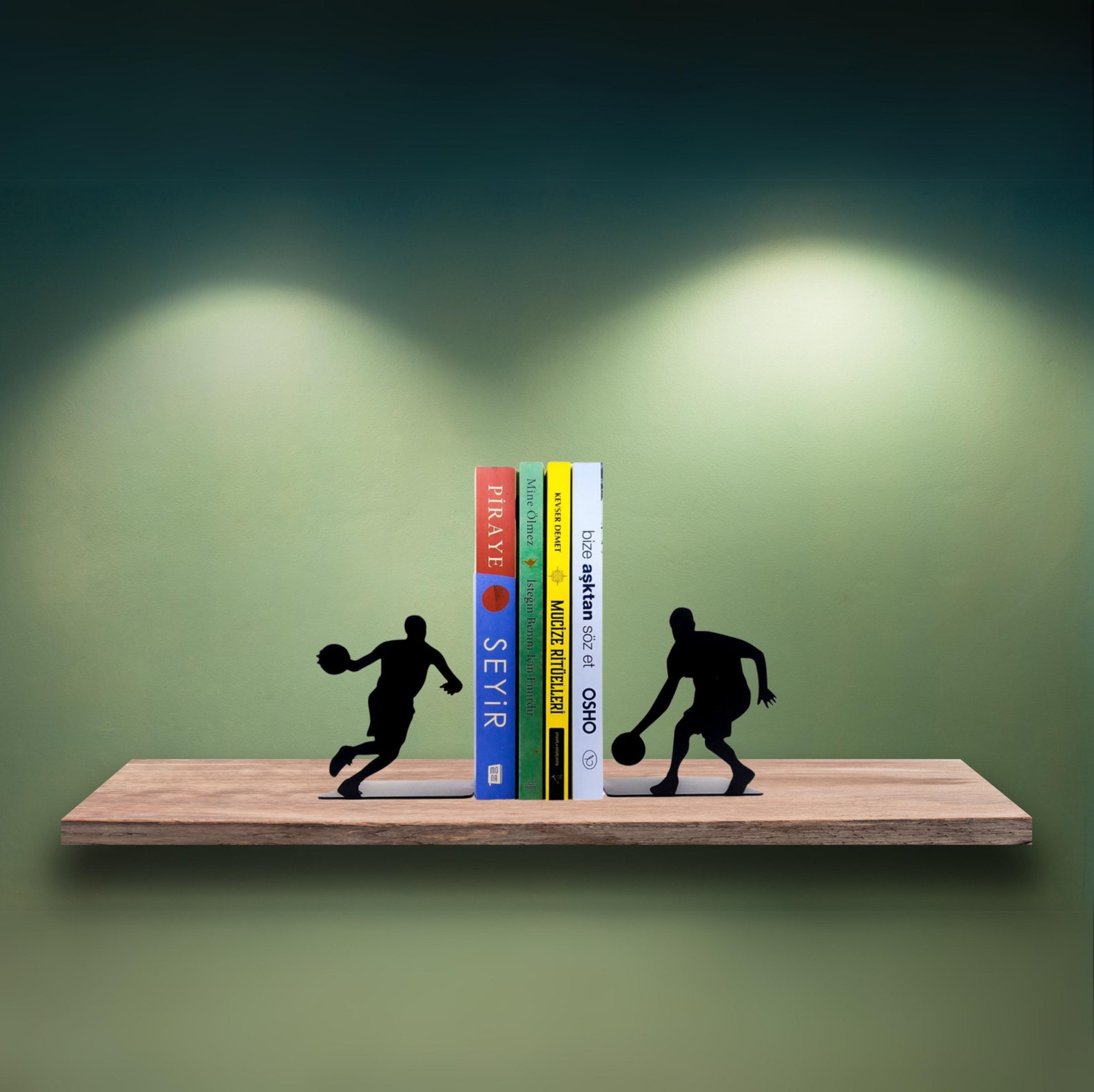Basketball Bookends: Metal Sports Decor - Etsy