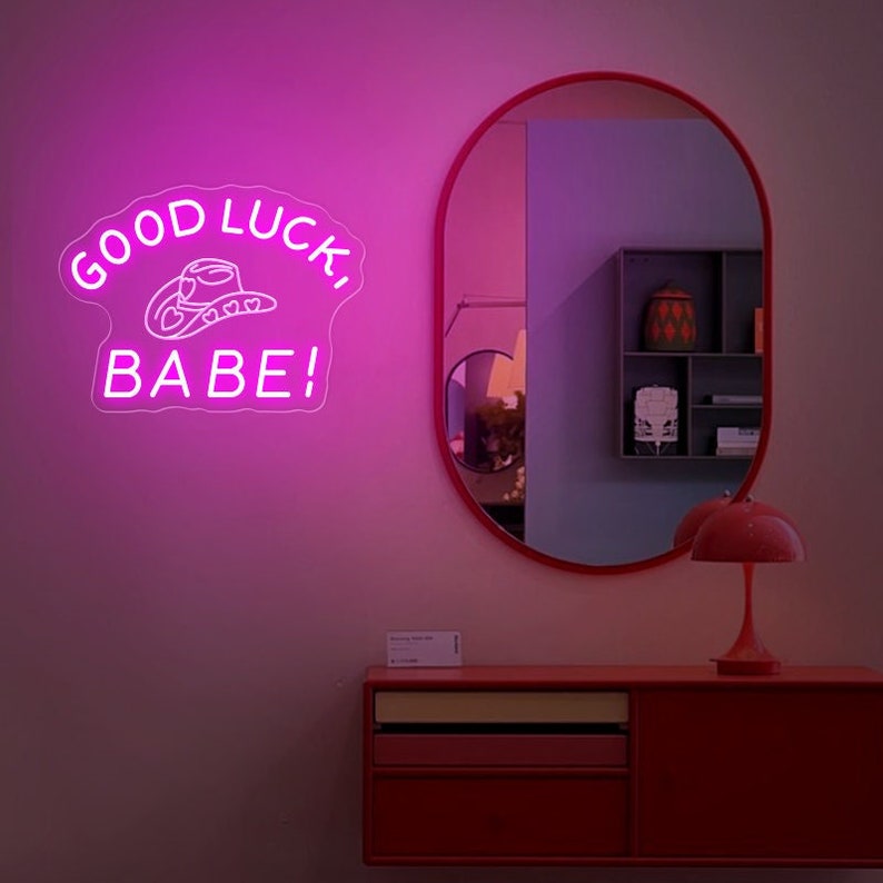 Good Luck, Babe Neon Sign, Chappell Roan Inspired Wall Decor, Midwest ...