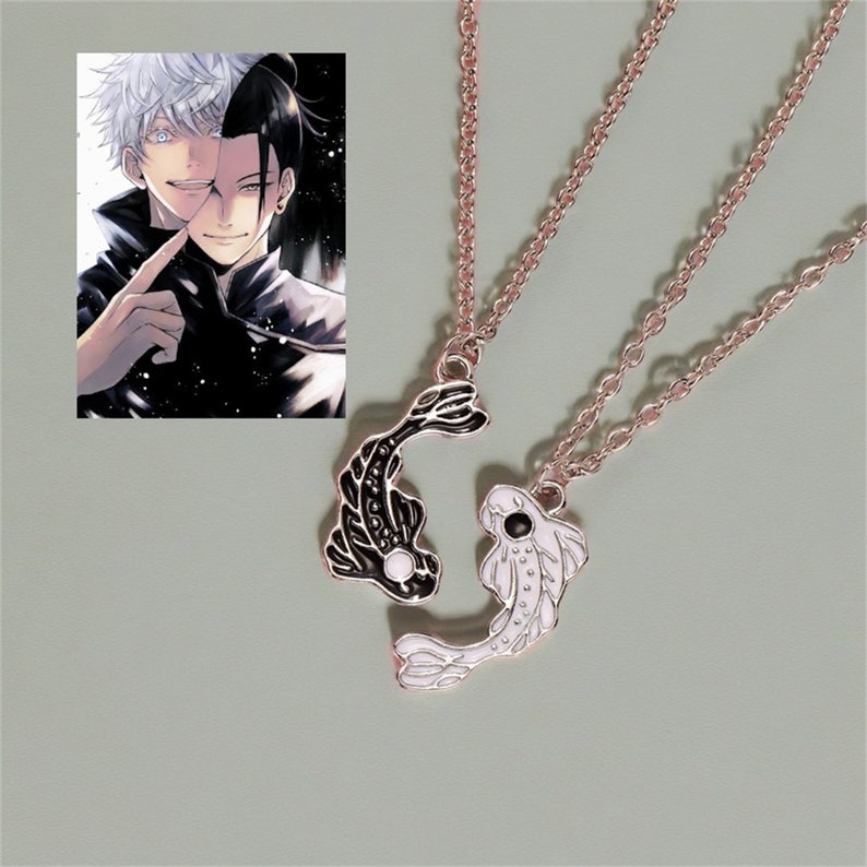 Jujutsu Kaisen Gojo & Geto Stacy Matching Couple Necklace,y2k ...