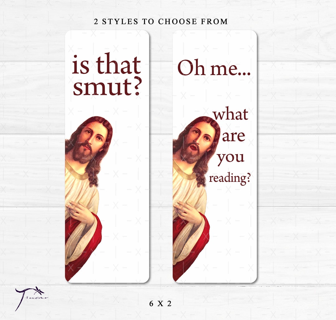 Peeking Jesus - is That Smut? Judging Bookmark for Smut Lovers, Book ...