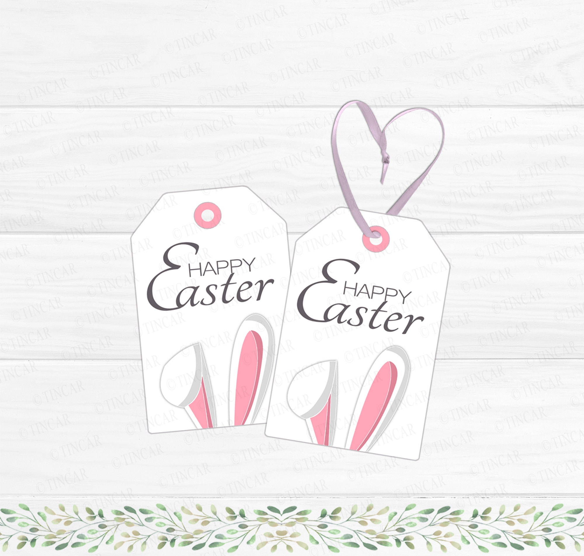 Easter Gift Tags, Easter Printable PDF Digital Instant Download. Easter ...
