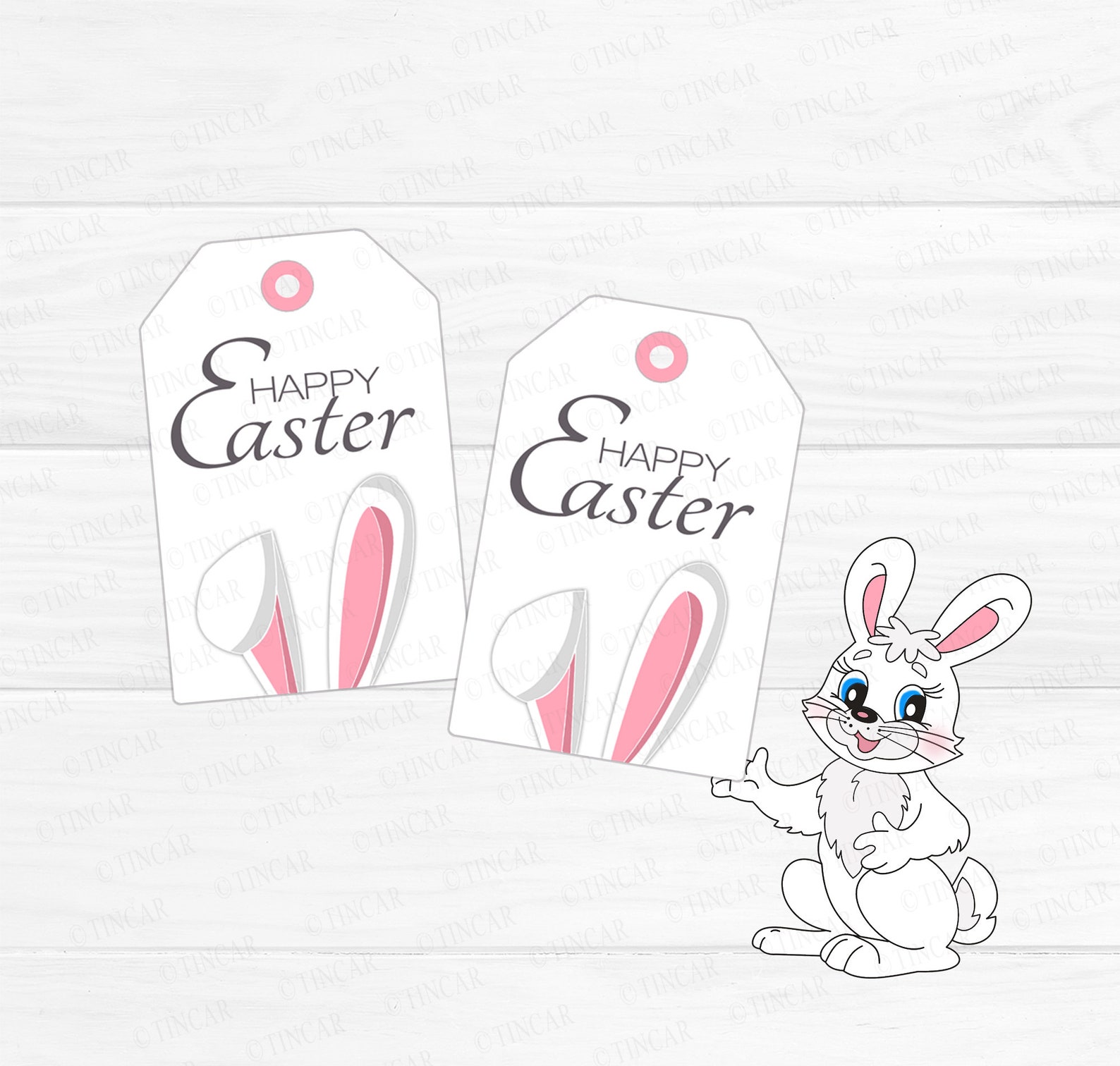 Easter Gift Tags, Easter Printable PDF Digital Instant Download. Easter ...