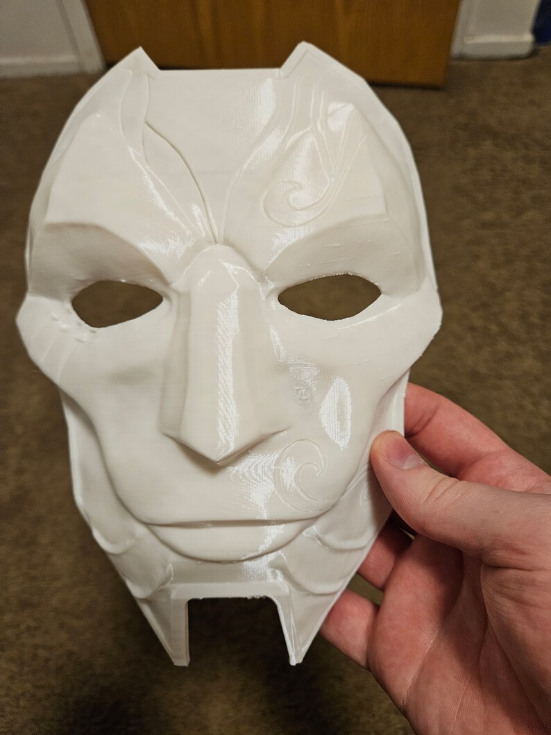 3D Printed Jhin Mask - Etsy