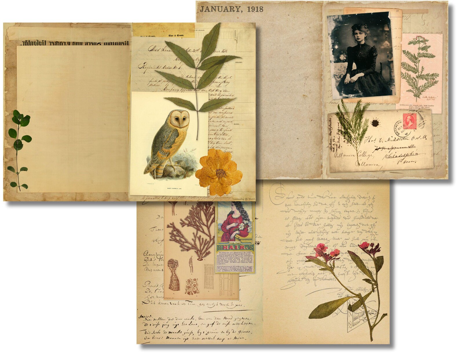 Magical Eclectic Digital Junk Journal Kit Practical Magic Pages ...