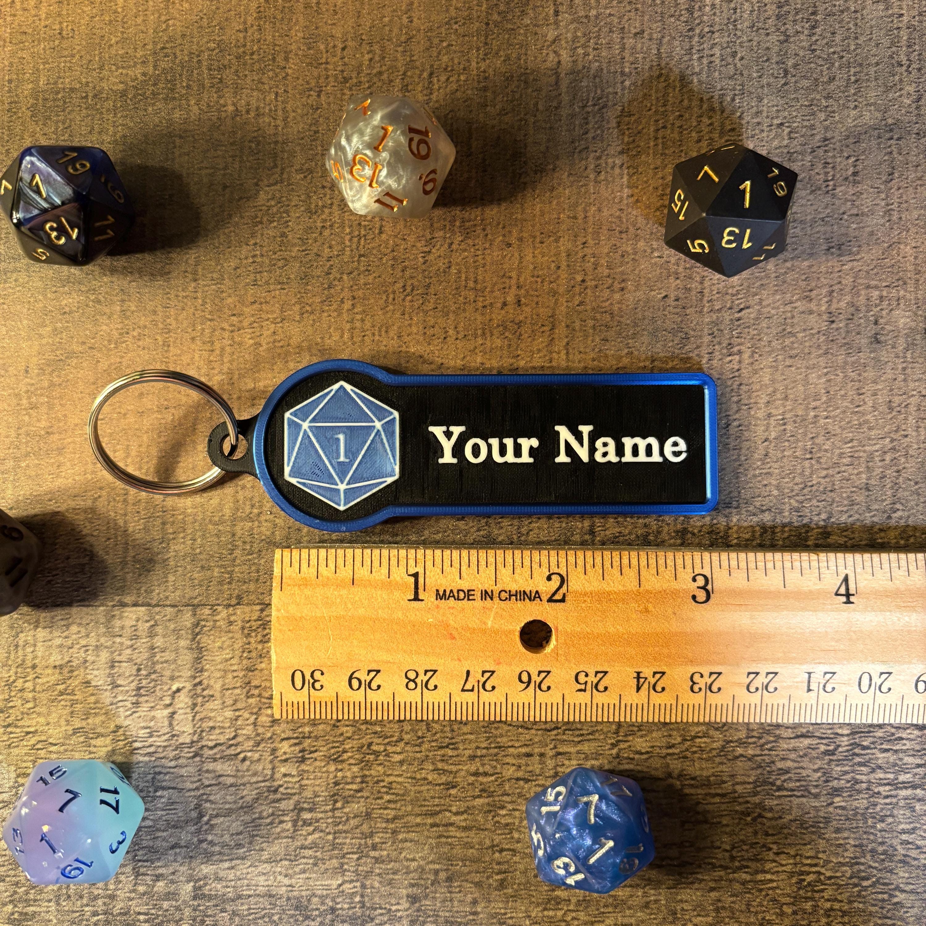 Natural One Keychain - Personalized D&D Themed Keychain - Etsy