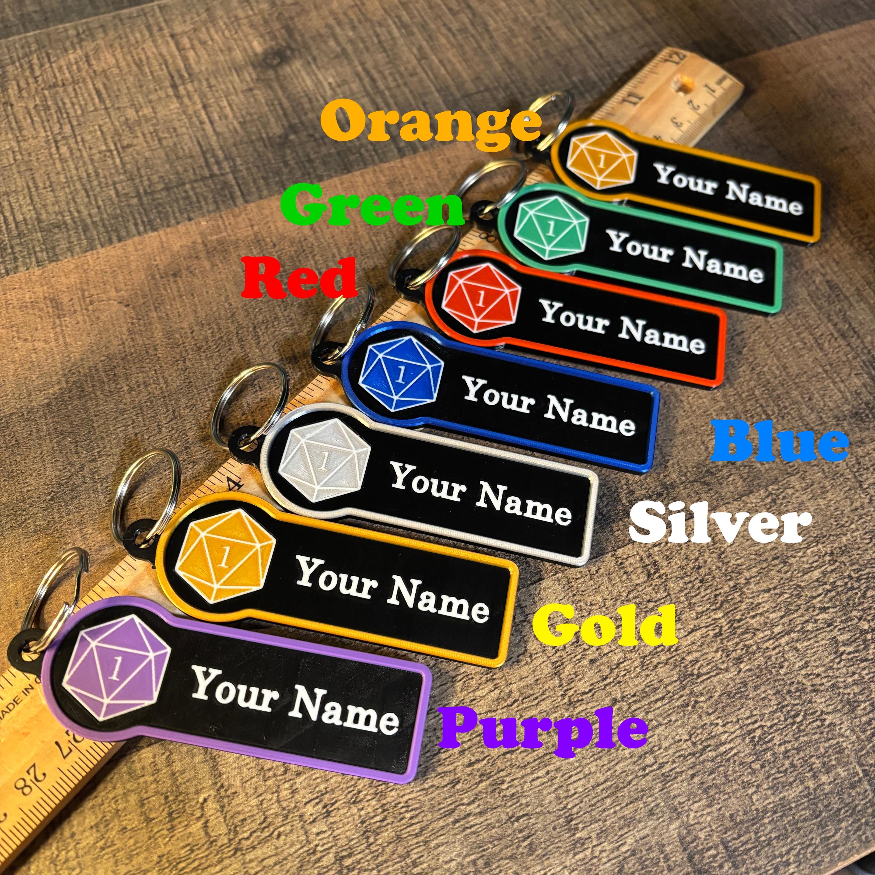 Natural One Keychain - Personalized D&D Themed Keychain - Etsy