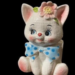Extremely RARE Hand Painted Lefton ESD Japan MR25195 Adorable Bowtie ...