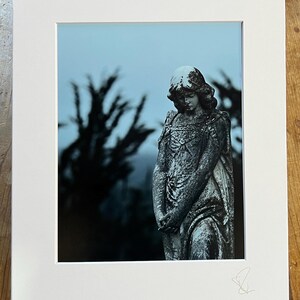 Cemetery Angel at Dusk, Olema Cemetery, Point Reyes Station, California ...