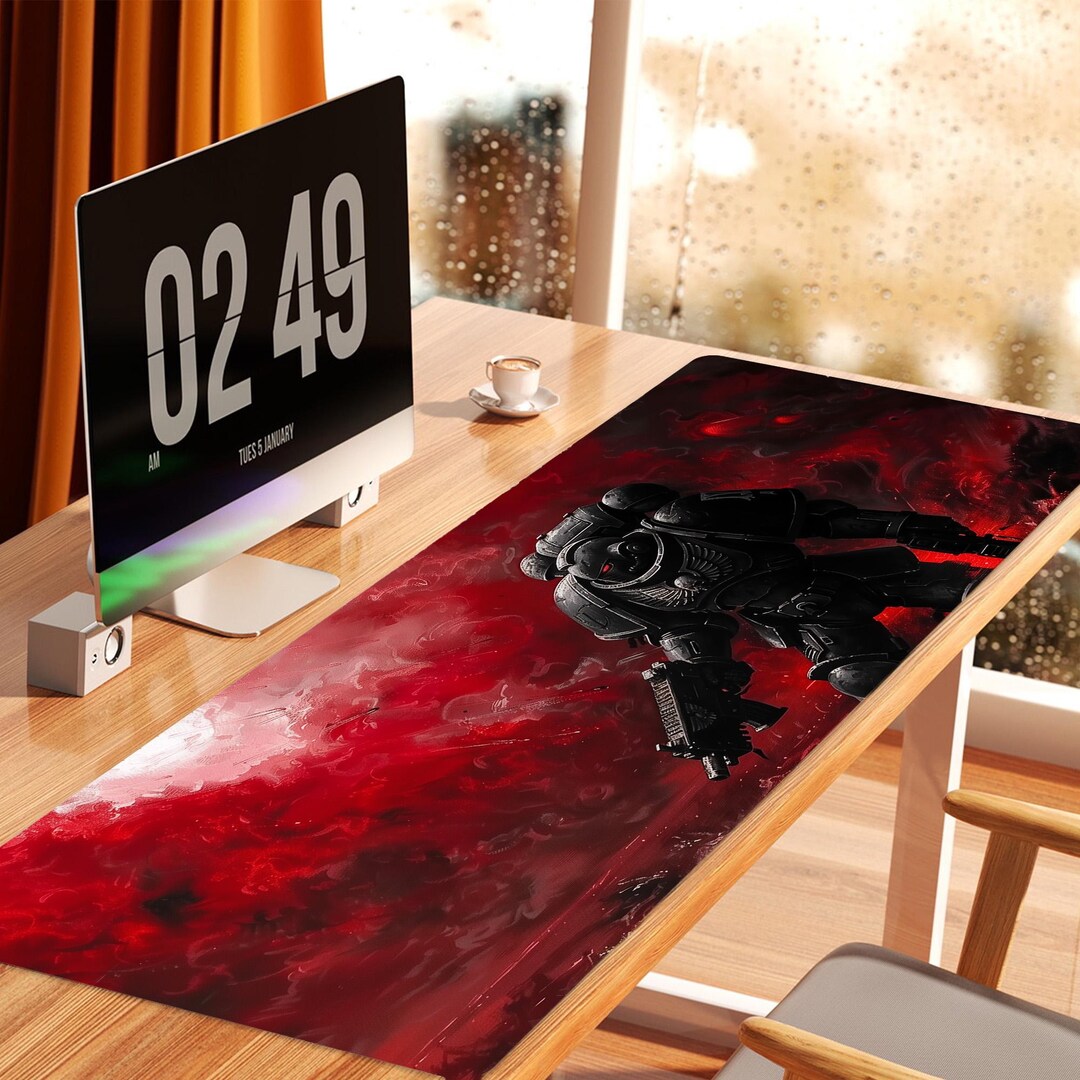 Crimson Assault - Gaming Desk Mat - Etsy