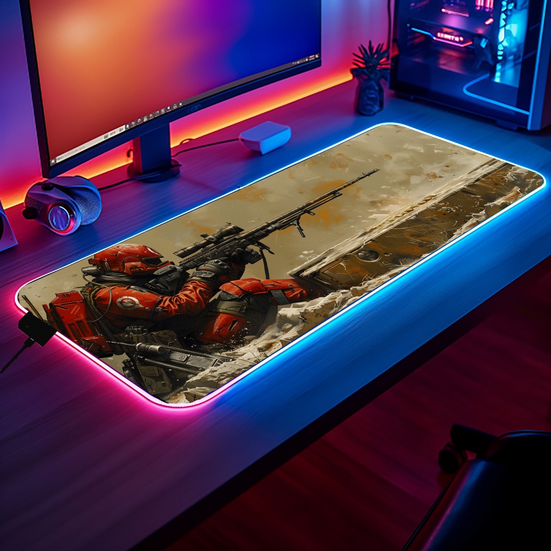 Eye on the Prize Gaming Desk Mat Sniper, Marine, Space, Soldier, Army ...