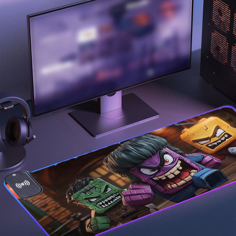 Block Baddies - Gaming Desk Mat - Etsy