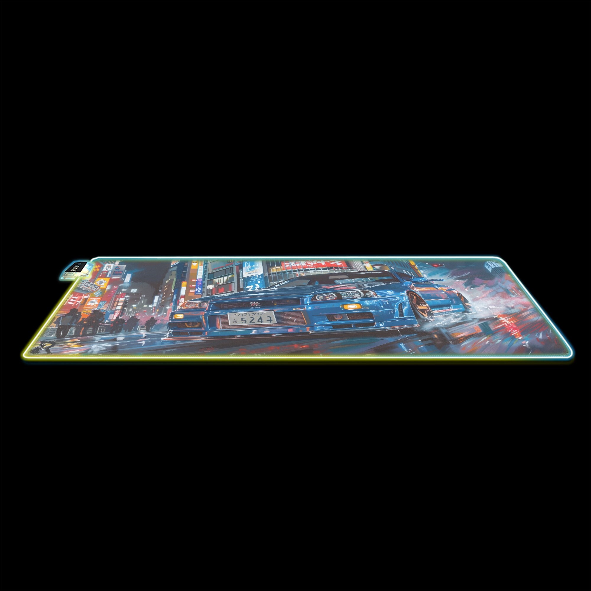 Godzilla R34 GTR - LED Gaming Desk Mat - Etsy