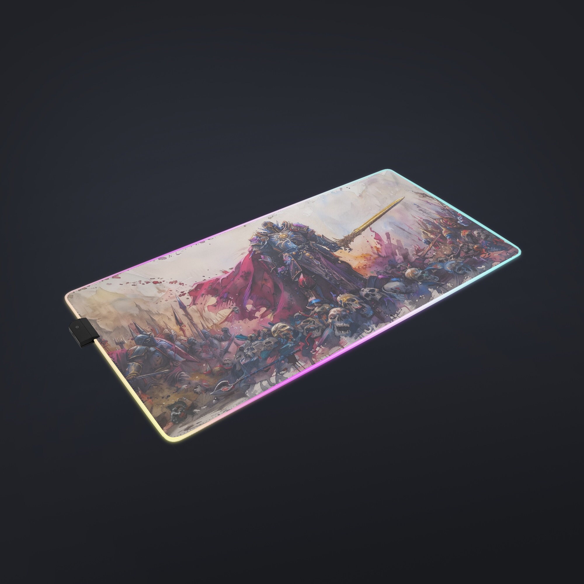 Paladin Prowess 2 - LED Gaming Desk Mat - Etsy