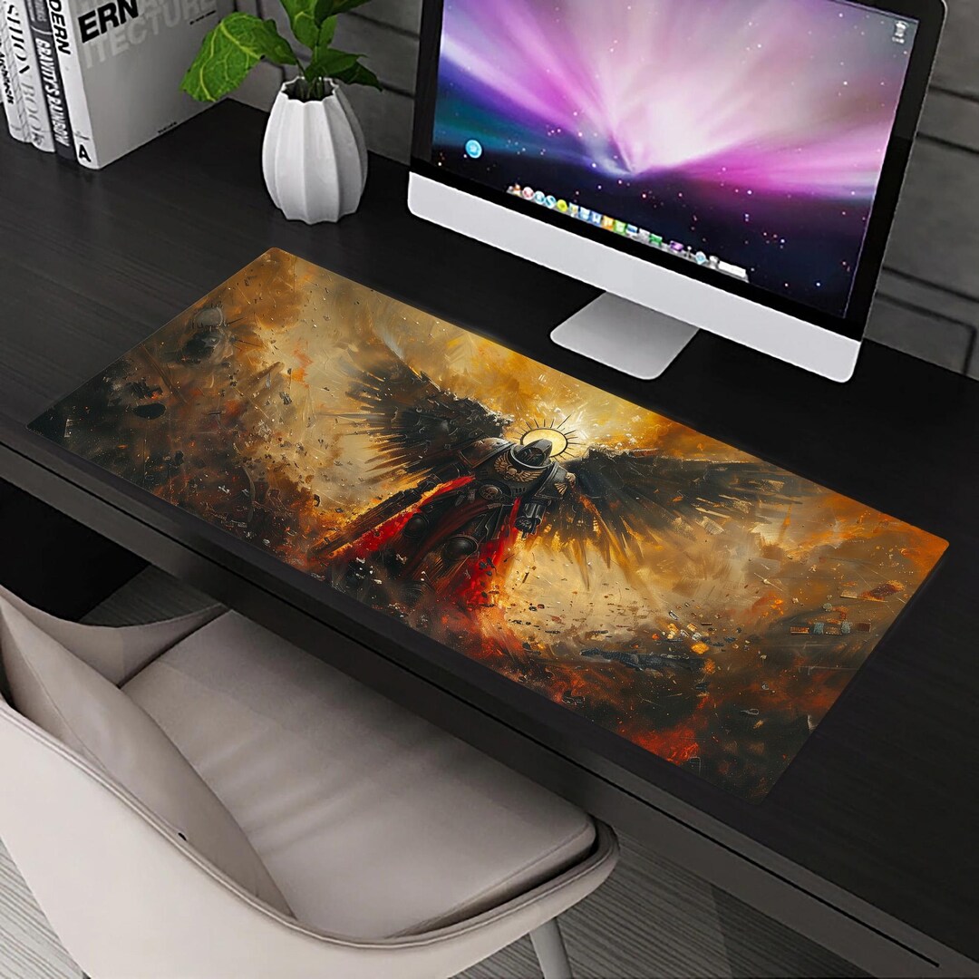 Winged Justice - Gaming Desk Mat - Etsy