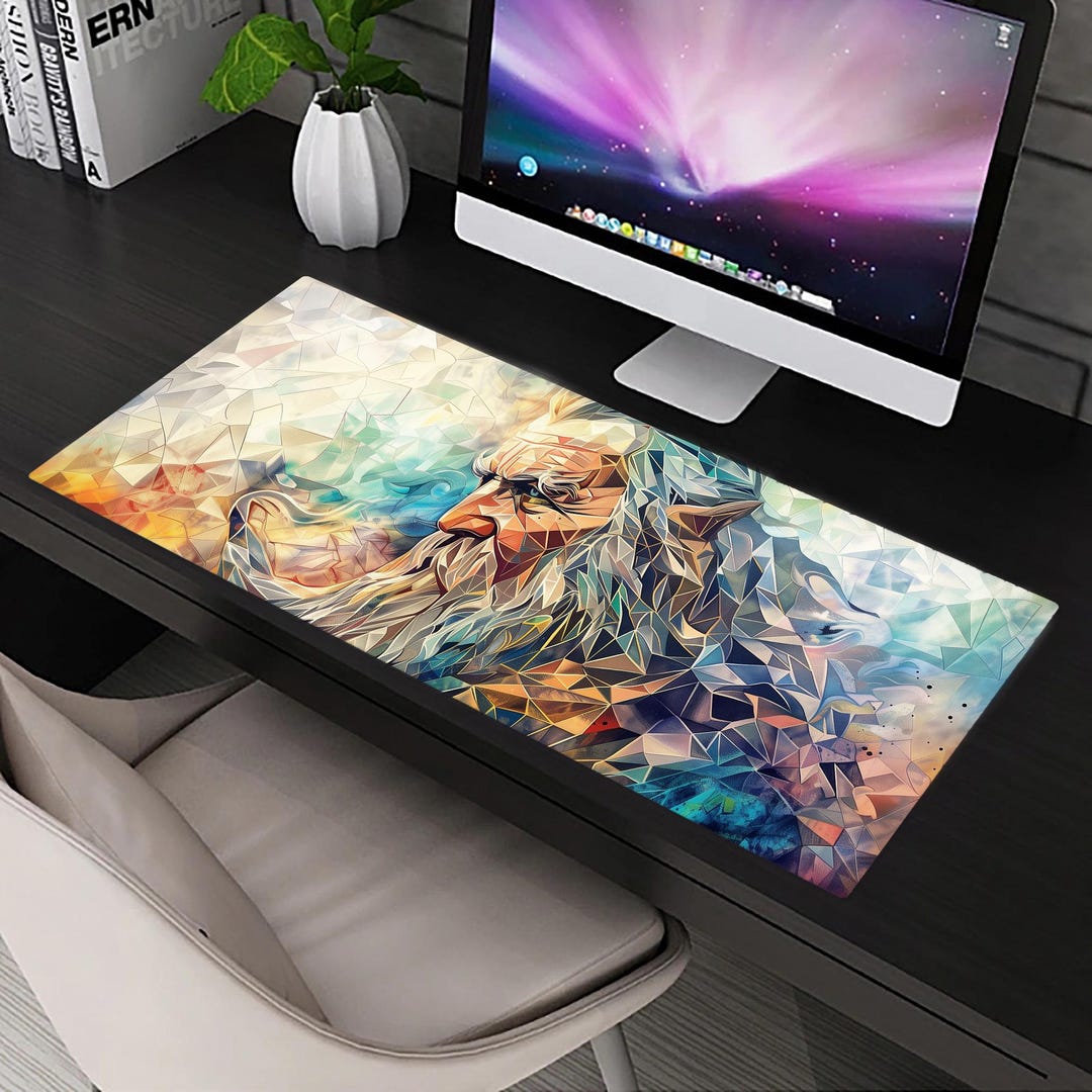 Gaming Desk Mat | the Wise One | Extended Mouse Pad - Etsy