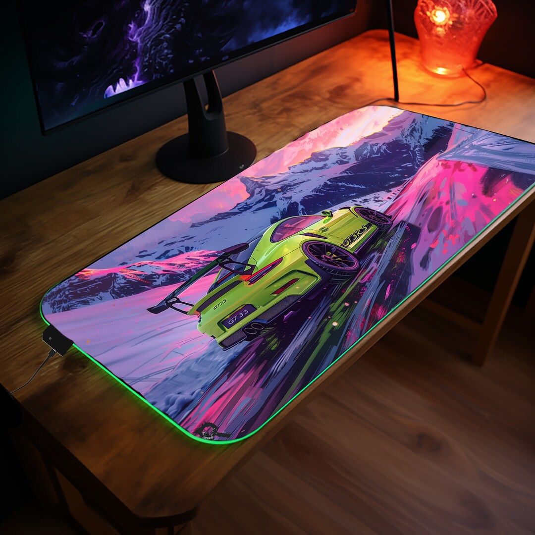 Alps Attack 2 - LED Gaming Desk Mat - Etsy